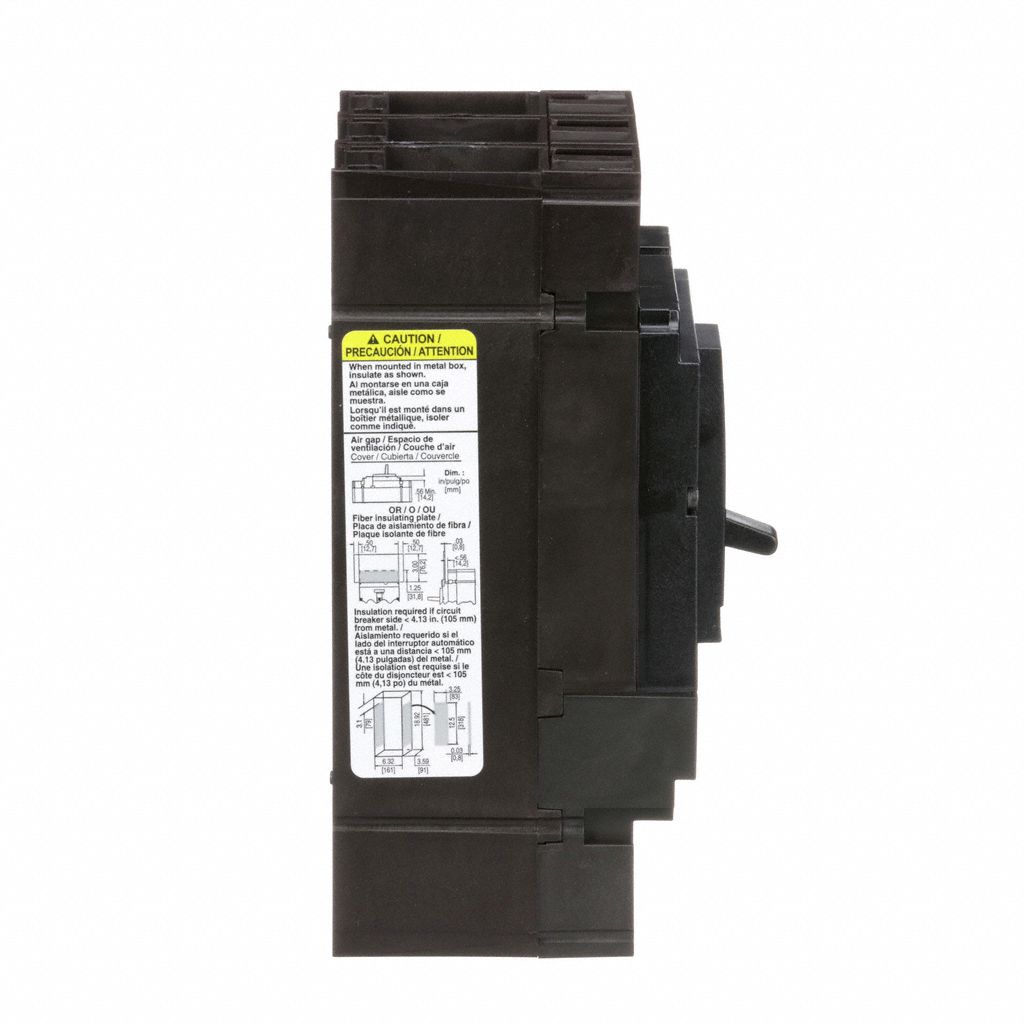 SQUARE D Molded Case Circuit Breaker: 225 A Amps, 25kA at 240V AC, Instantaneous, Line/Load Lug ...