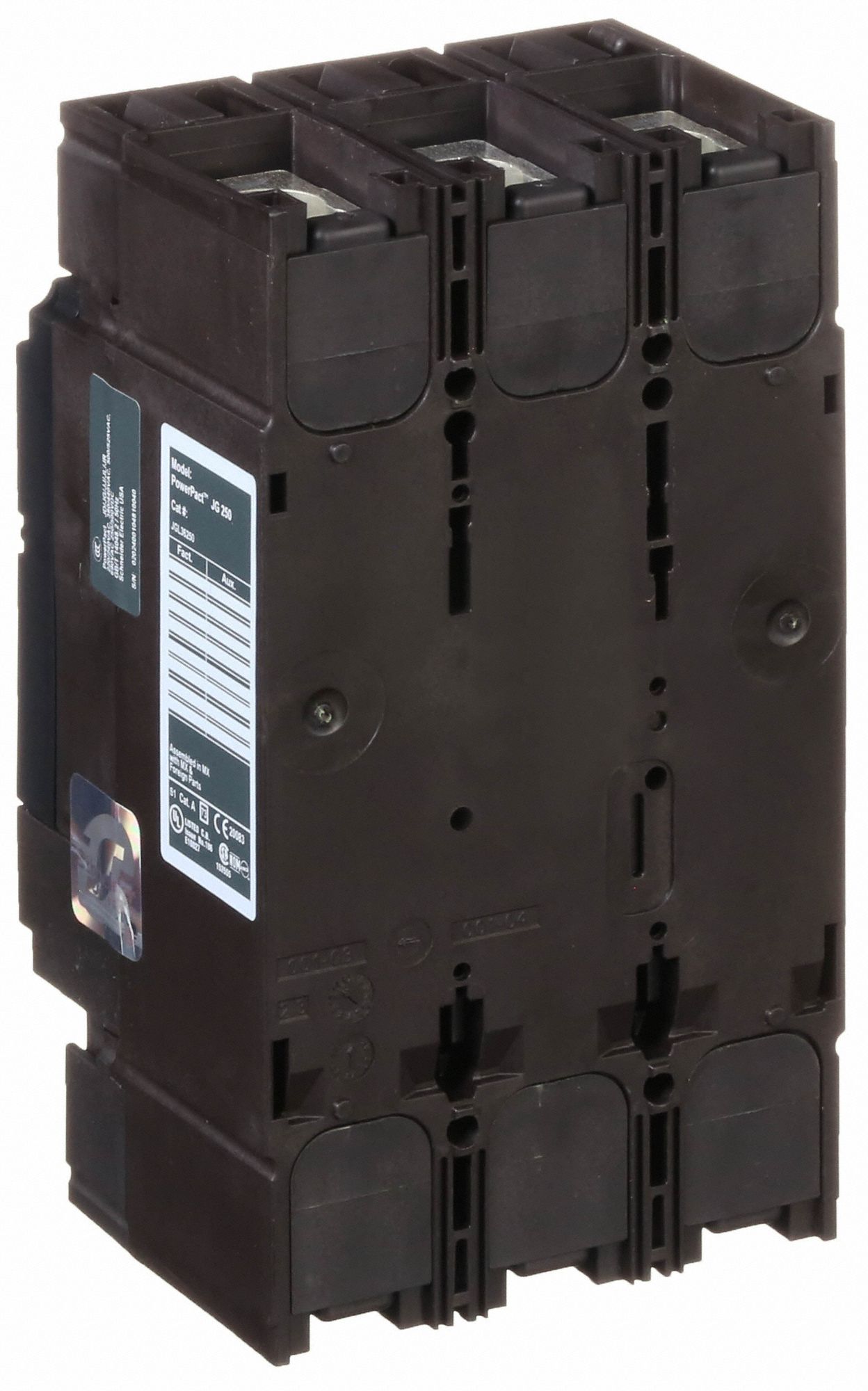 SQUARE D Molded Case Circuit Breaker: 250 A Amps, 25kA at 240V AC ...