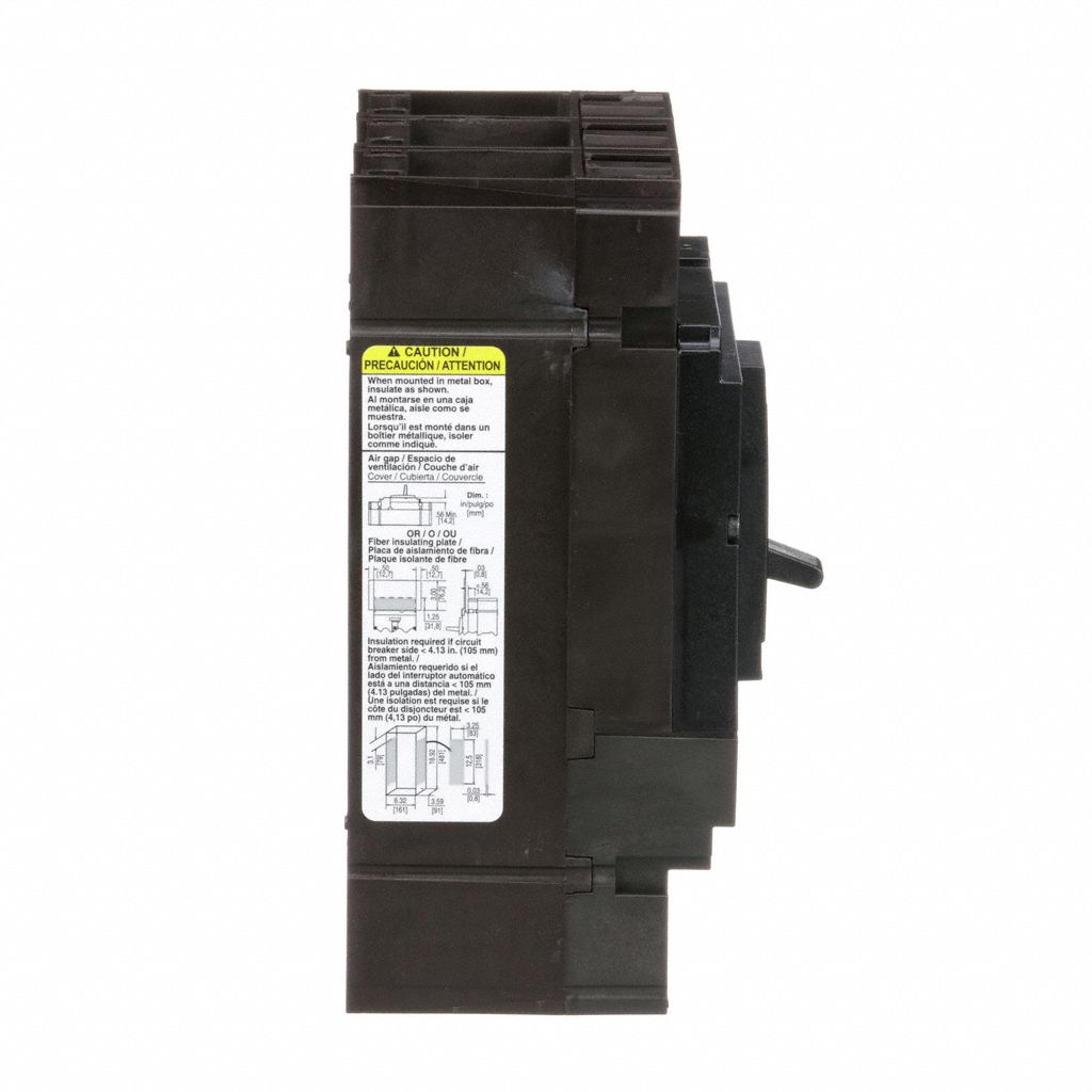 SQUARE D Molded Case Circuit Breaker: 250 A Amps, 25kA at 240V AC ...