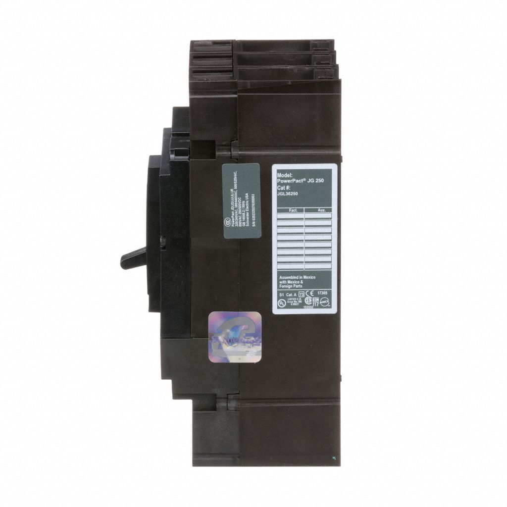 SQUARE D Molded Case Circuit Breaker: 250 A Amps, 25kA at 240V AC ...
