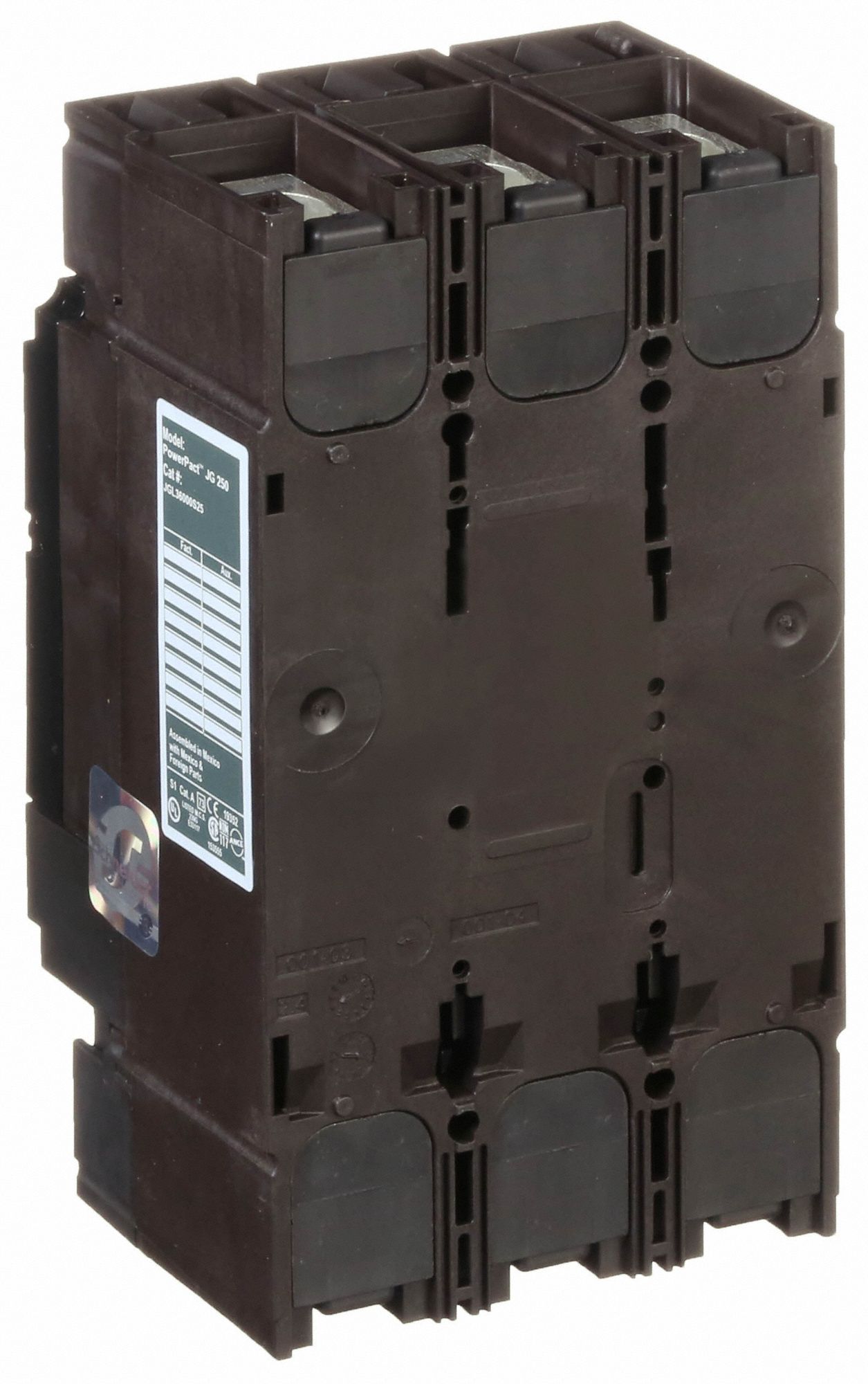SQUARE D Molded Case Circuit Breaker, 250 A Amps, Number of Poles 3 ...