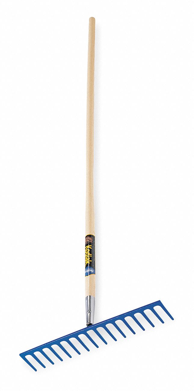 Road Rake, Steel Tine Material, Length of Tines 3 in, Overall Width of ...