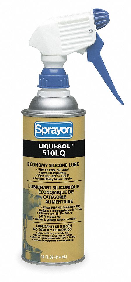 Economy Silicone Lube,16 oz,Net 14 oz - Grainger