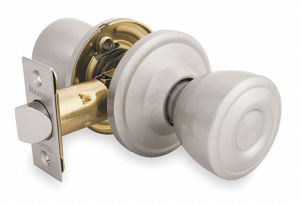 Knob Lockset, Mechanical, Knob, Cylindrical, Passage, 3 - Grainger