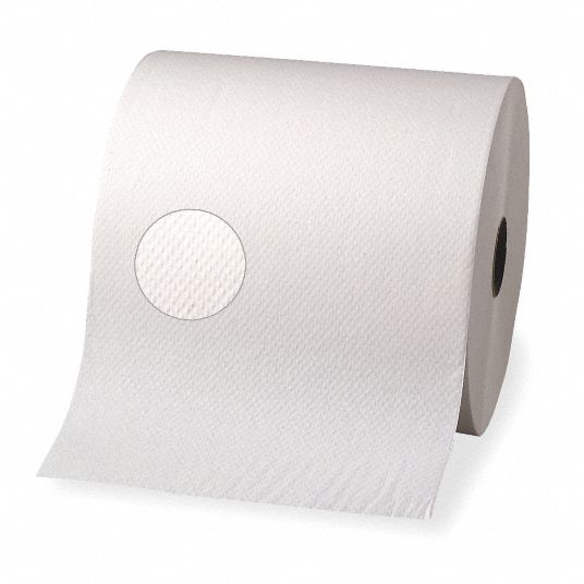 Paper Towel Roll, Signature®, White, 600 ft Roll Length, PK 12 - Grainger