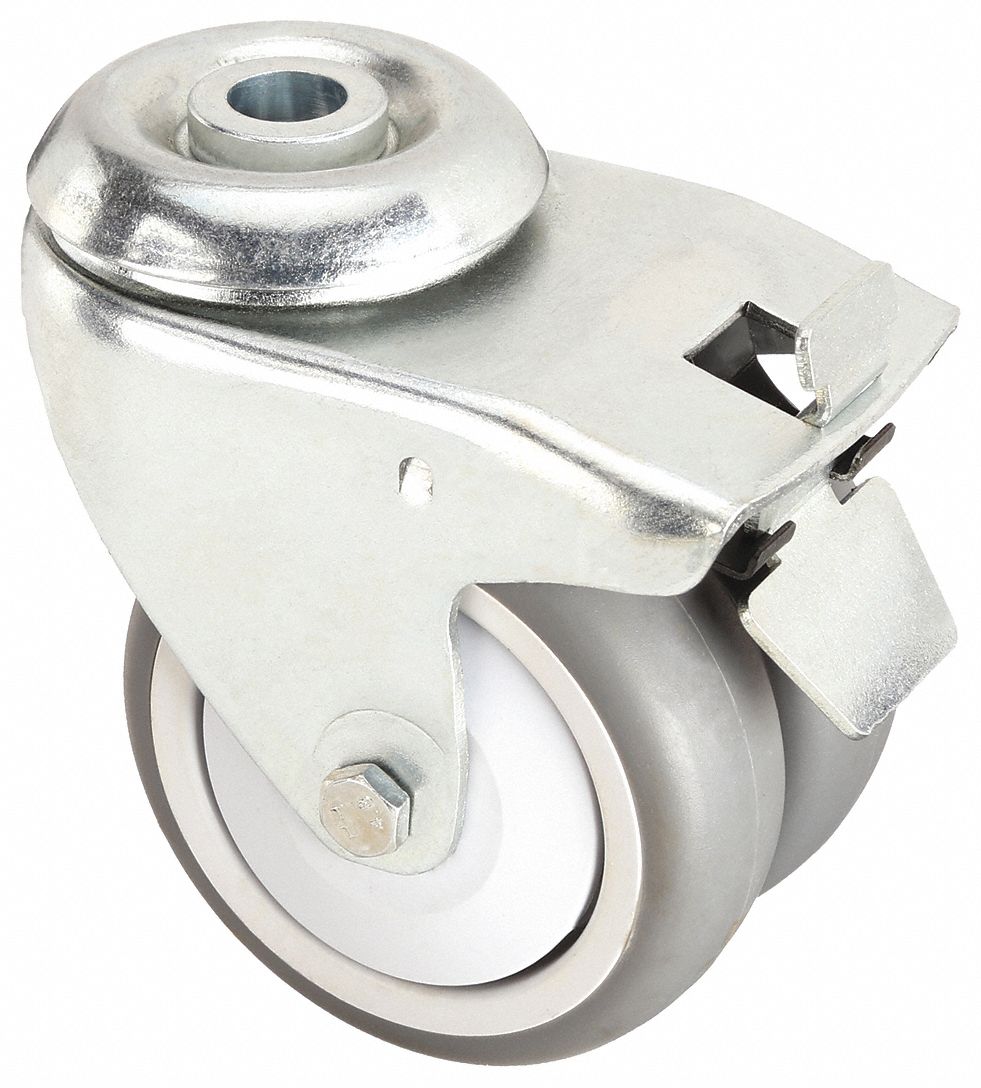Swivel, Total Lock, Bolt-Hole Caster - 1MMB7|1MMB7 - Grainger