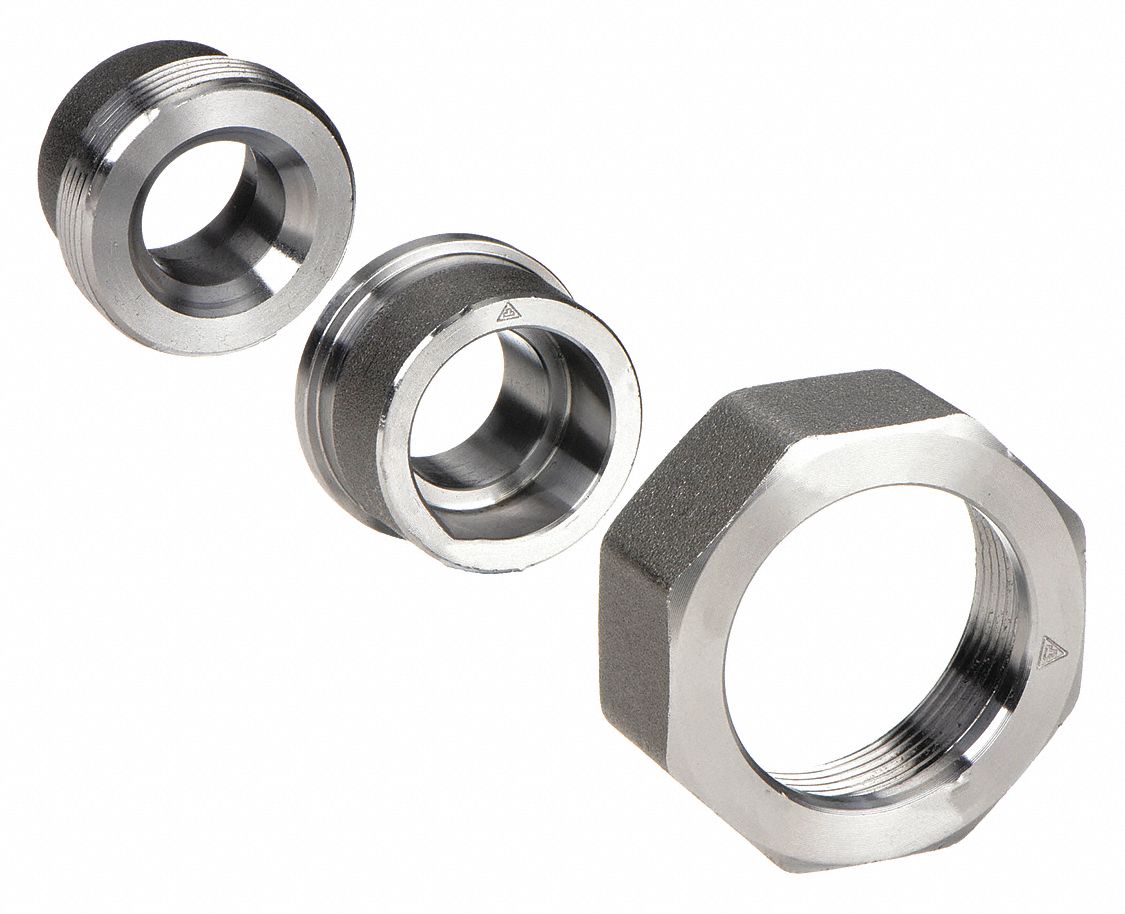 Forged Steel, 1 in x 1 in Fitting Pipe Size, Union - 1MNU6|1MNU6 - Grainger