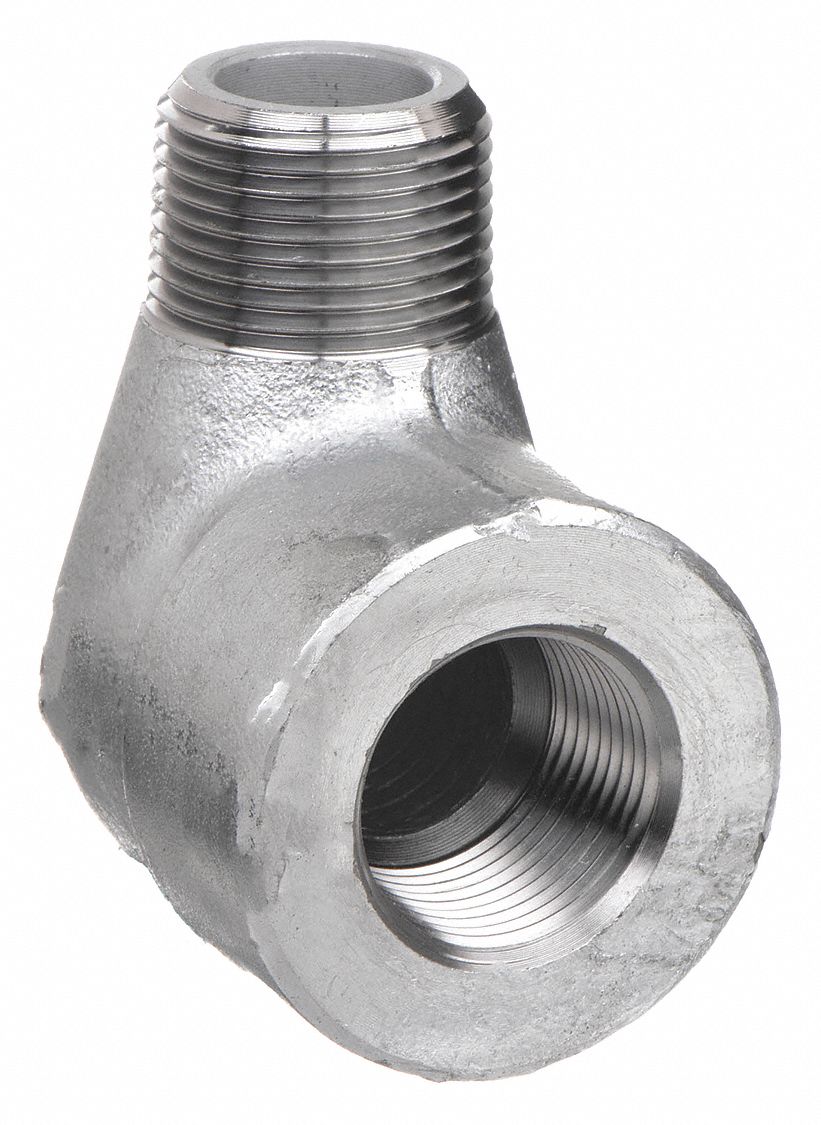 APPROVED VENDOR Codo para Exterior de 90°, 2" Tamaño de la Tubería, Material del Cuerpo Acero ...