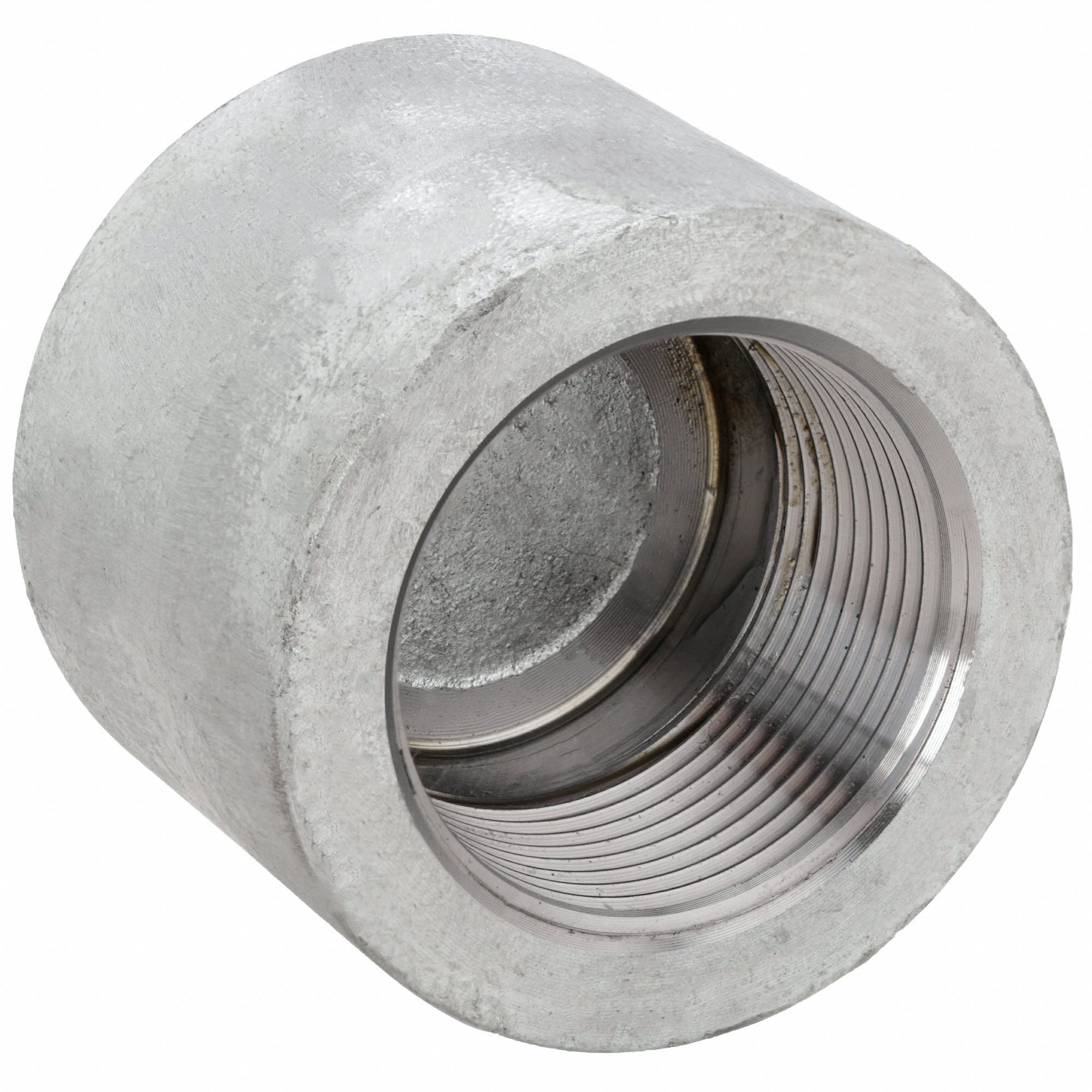GRAINGER APPROVED Galvanized Forged Steel Cap, 1-1/4" Pipe Size, FNPT ...