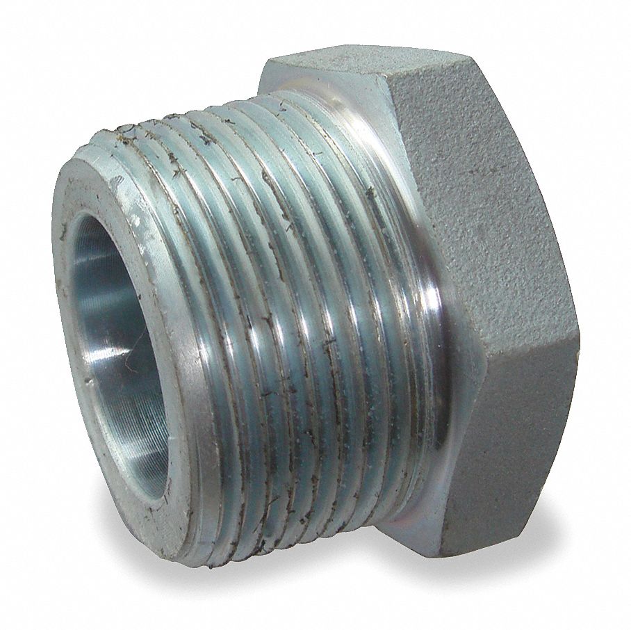 GRAINGER APPROVED Galvanized Forged Steel Hex Bushing, 2 GRAINGER APPROVED Galvanized Forged Steel Hex Bushing, 2