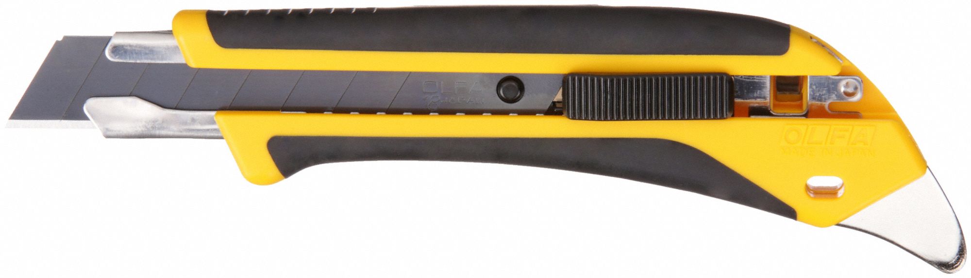 OLFA Snap-Off Utility Knife: 6 1/2 in Overall Lg, Rubberized, 8 ...