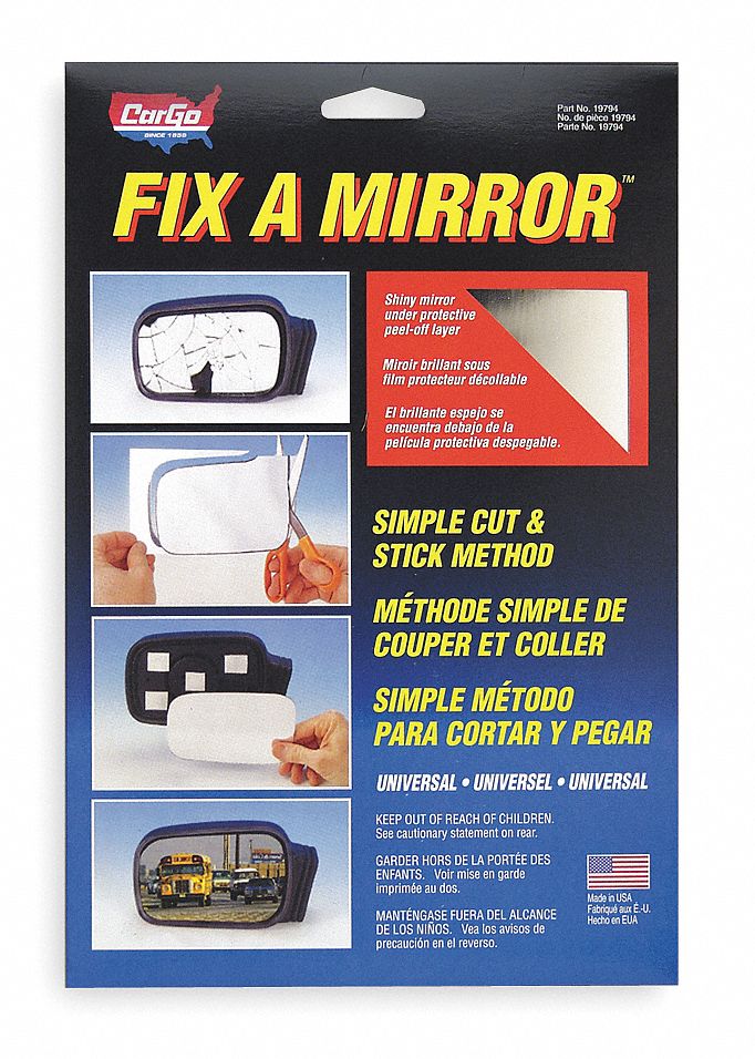 BLUE MAGIC, 19794-6, Mirror Repair Kit - 1MPW5|19794-6 - Grainger