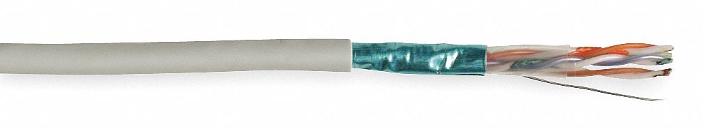 GENSPEED DATA CABLE,CAT 5E,24 AWG,1000FT,WHITE - Data/LAN Cables ...