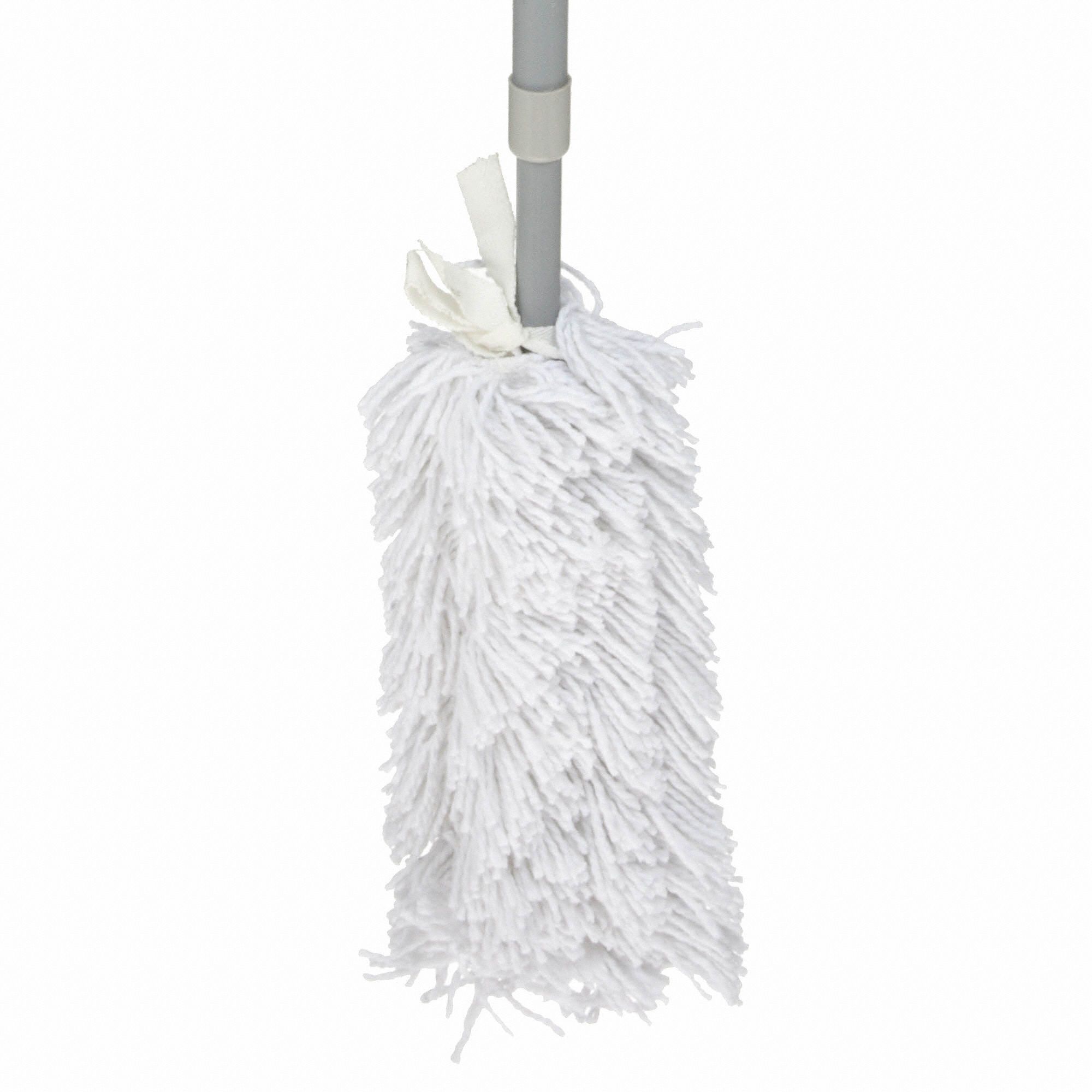 TOUGH GUY Overhead Duster: 10 1/2 in Head Lg, 8 in Head Wd, White ...