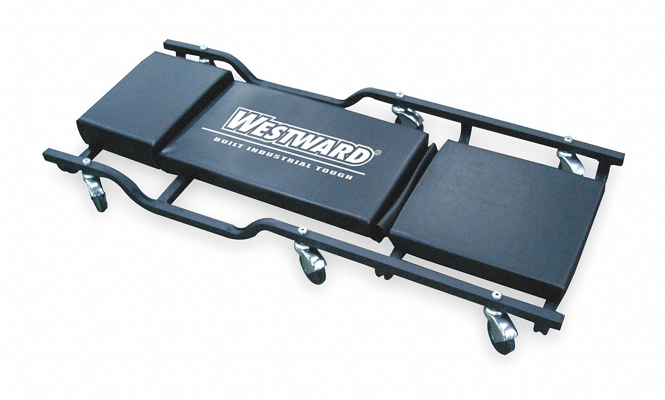 WESTWARD Adjustable Headrest Creeper with 6 Wheels - 1MZJ2|1MZJ2 - Grainger