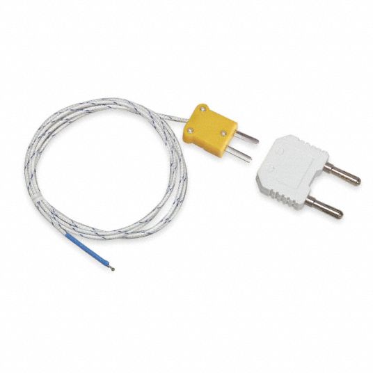 EXTECH Bead Wire Temperature Probe: Thermocouple, Type K, Banana Plug ...