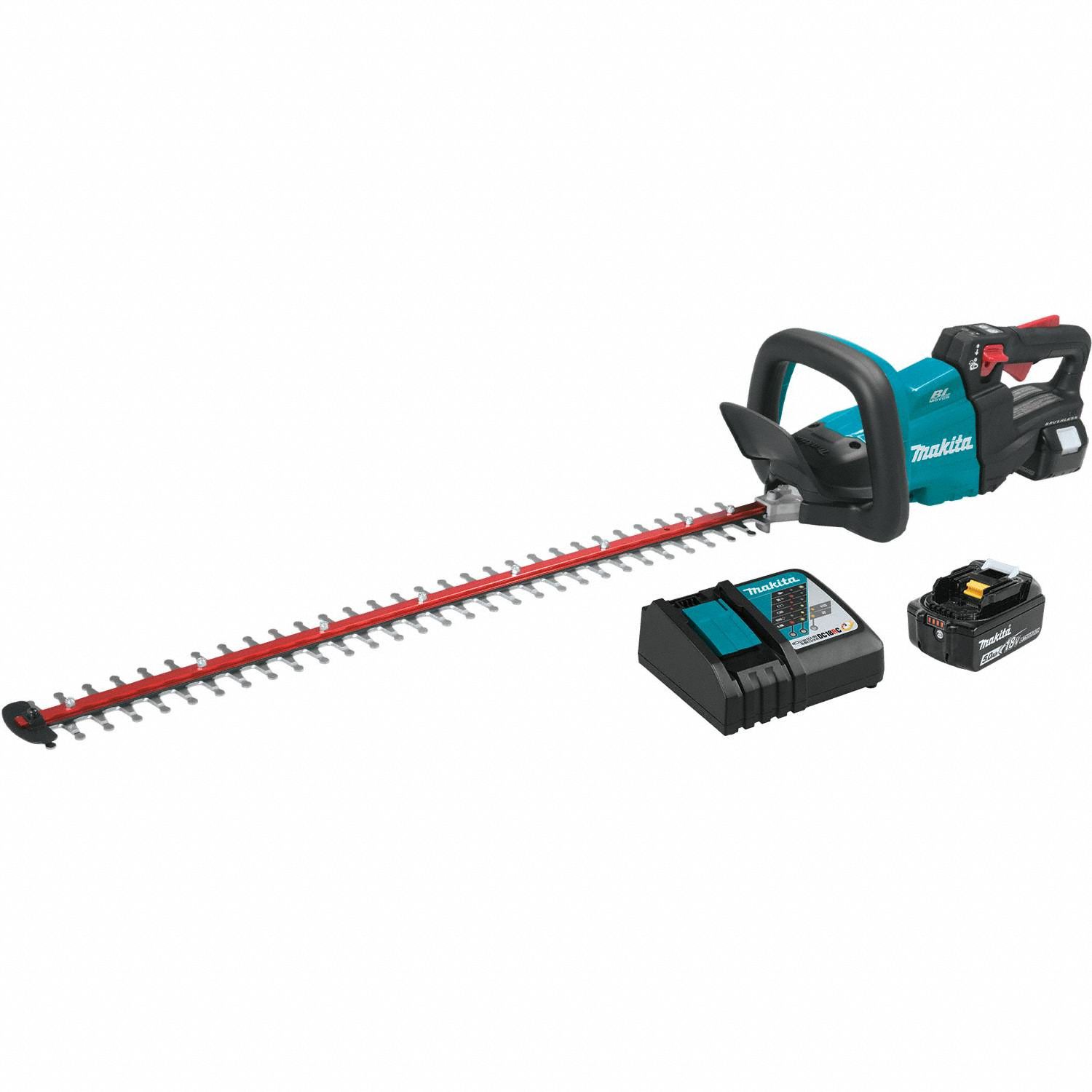 MAKITA, LXT® Platform, 3/8 in Cutting Wd, Battery-Powered Hedge Trimmer ...