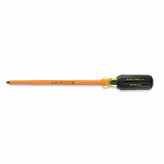 Insulated Screwdriver, Tip Size #2, Robertson Square Recess, Overall ...