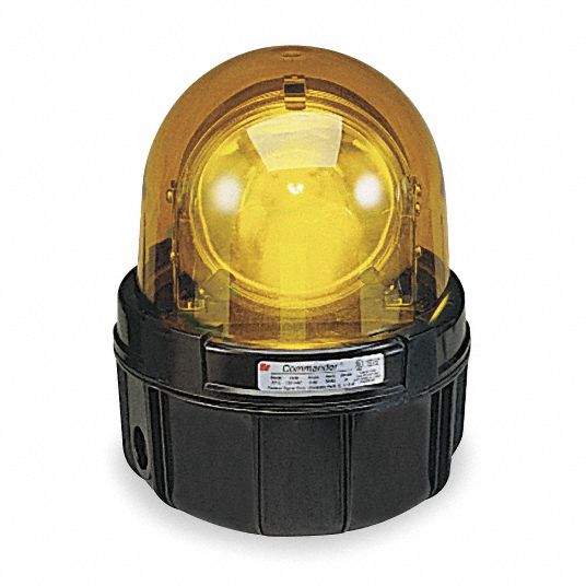 Warning Light, Sealed Beam Incandescent, 120V AC, Flashes per Minute 60 ...