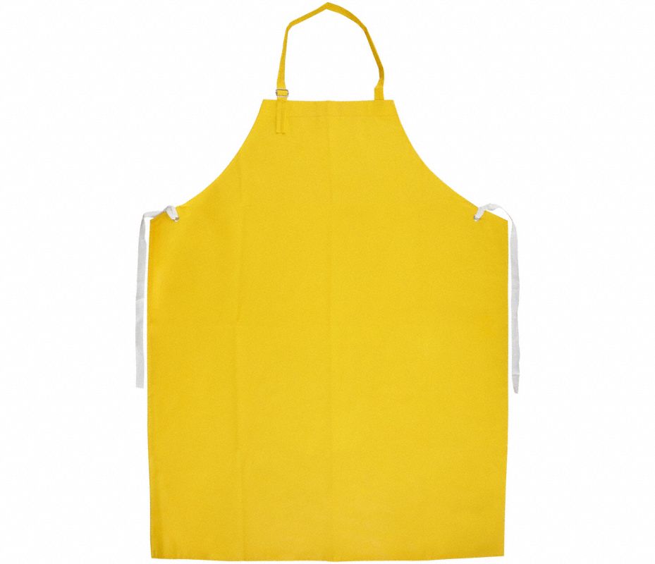 CONDOR Mandil con Peto , Amarillo , Longitud 45" , Ancho 35" , Material ...