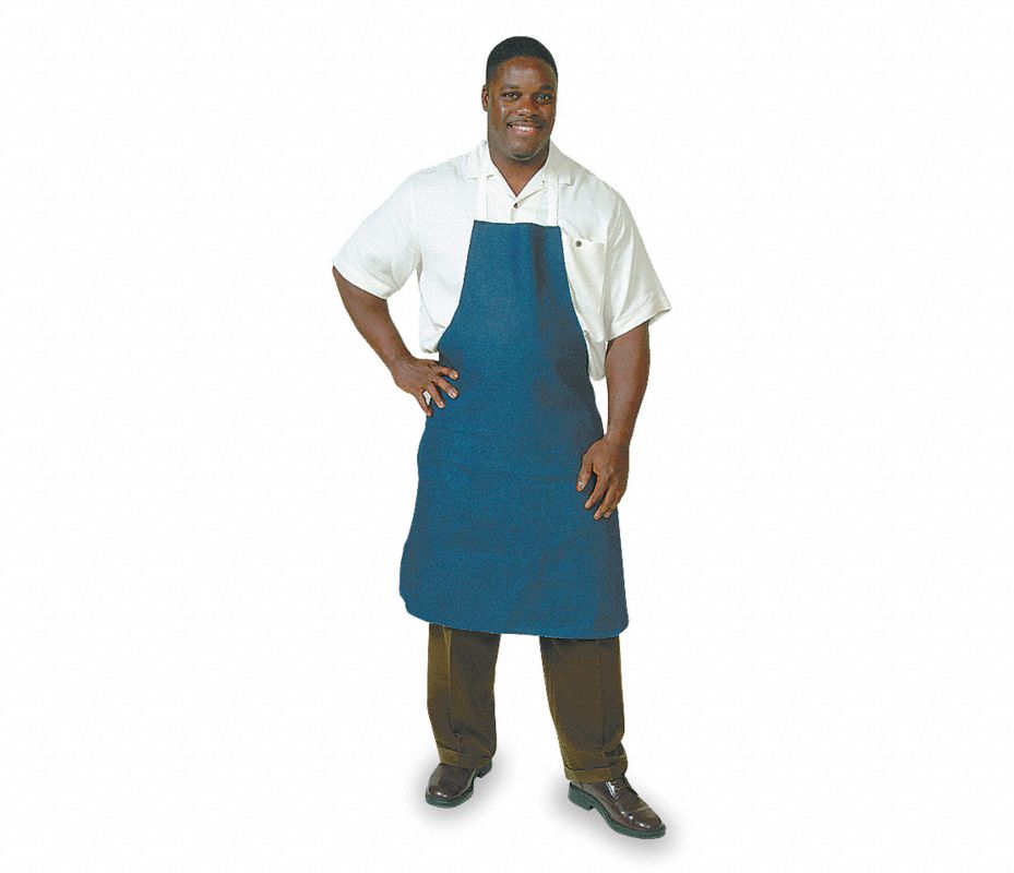 CONDOR Mandil con Peto, Azul Marino, Longitud 36", Ancho 27", Material ...