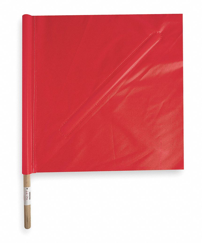 Handheld Warning Flag - Grainger