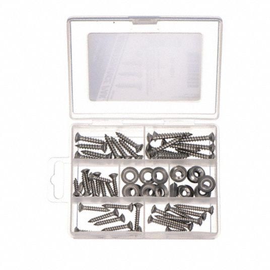 Metal Screw Kit,76 PC - Grainger