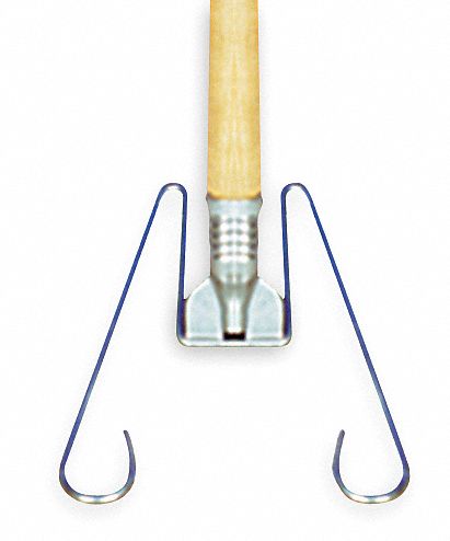 Dust Mop Frame and Holder,Wood, Metal - Grainger