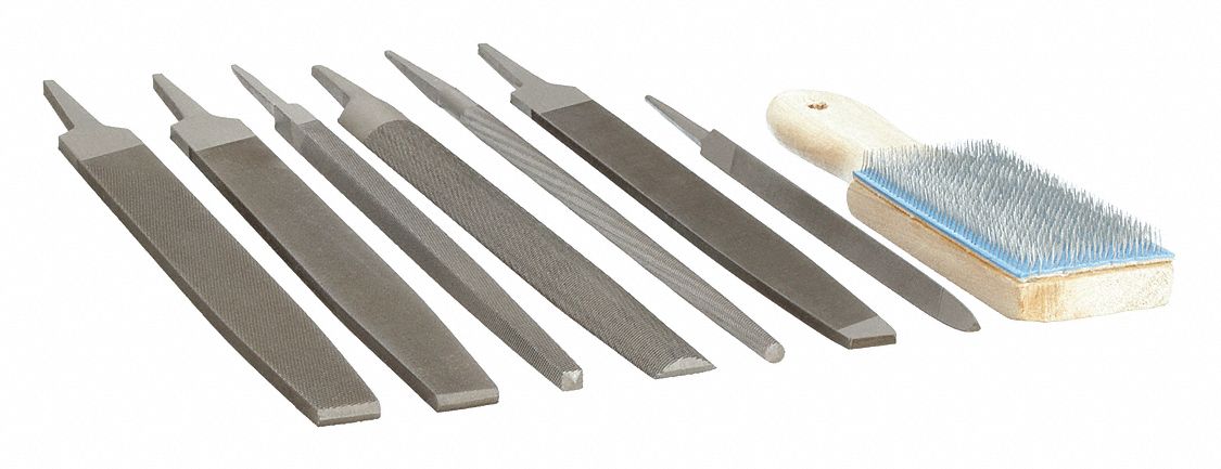 8 Pieces, Bastard Cut/Smooth Cut, Maintenance File Set - 1NFK2|1NFK2 ...