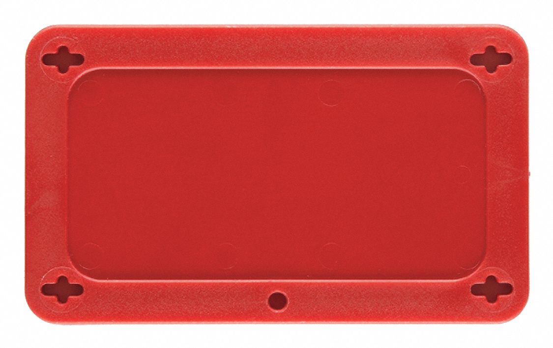 BRADY, Plastic, Red, Blank Tag - 1NK37|41924 - Grainger