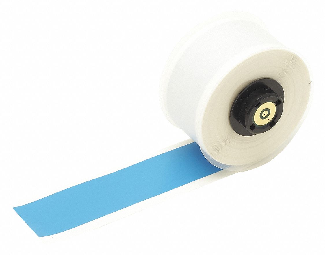 BRADY Cartucho de Cinta de Etiquetas, Vinilo, Azul Claro, Etiquetas por ...