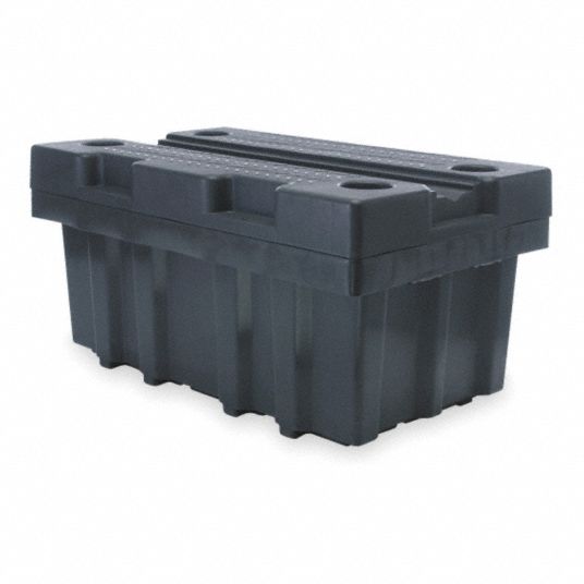 24" Overall Width, 19-1/4" Overall Height, Jobsite Box, Black - Grainger