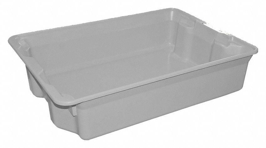 MOLDED FIBERGLASS, 9 gal, 25 1/4 in x 18 in x 6 in, Stacking and ...