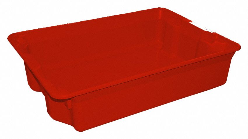 MOLDED FIBERGLASS, 9 gal, 25 1/4 in x 18 in x 6 in, Stacking and ...