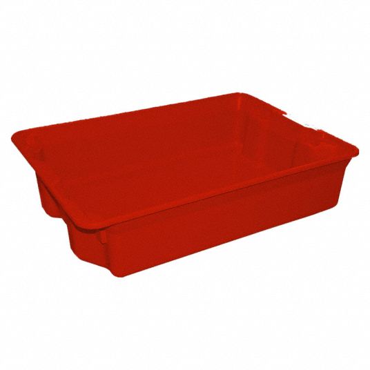 MOLDED FIBERGLASS, 9 gal, 25 1/4 in x 18 in x 6 in, Stacking and ...