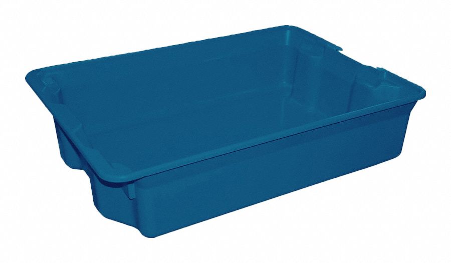 MOLDED FIBERGLASS, 9 gal, 25 1/4 in x 18 in x 6 in, Stacking and ...