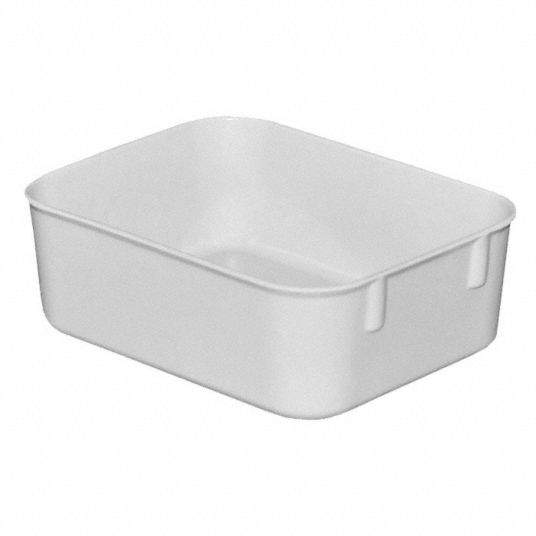 MOLDED FIBERGLASS, 0.2 gal, 6 1/8 in x 4 7/8 in x 2 1/8 in, Nesting ...