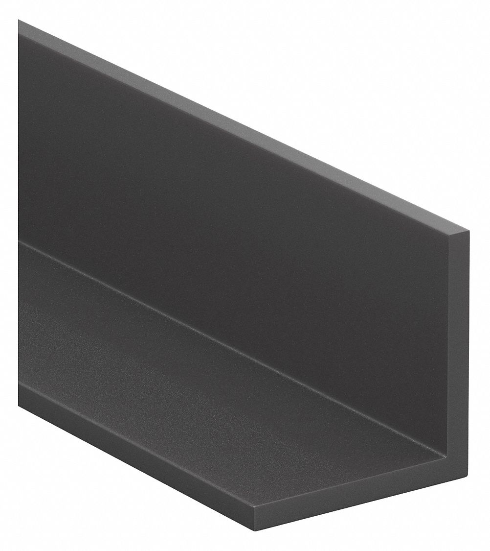 10 ft Lg, 2 in x 2 in, PVC Angle Stock - 6MDL6|6MDL6 - Grainger