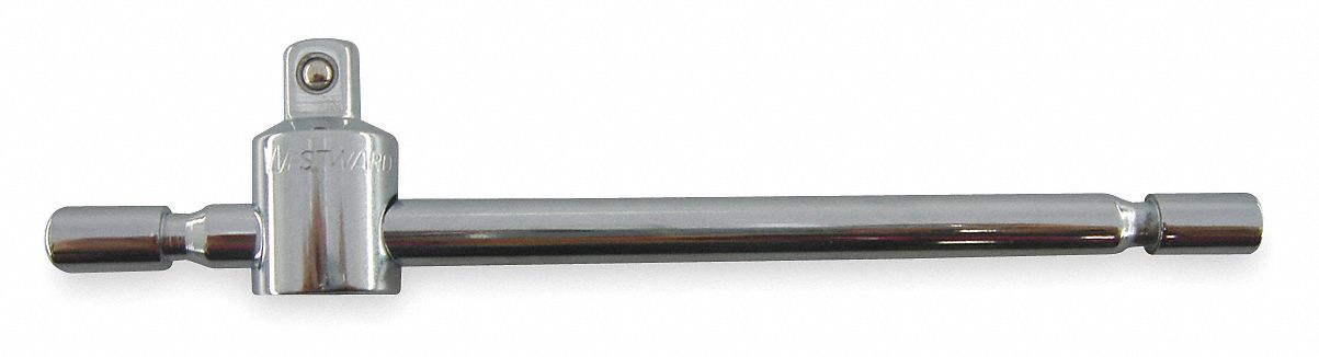 Sliding T-Handle, Overall Length 11 3/4 in, Drive Size 1/2 in, Steel ...