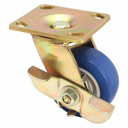 Swivel, Side Brake, Plate Caster - 1NUW8|1NUW8 - Grainger