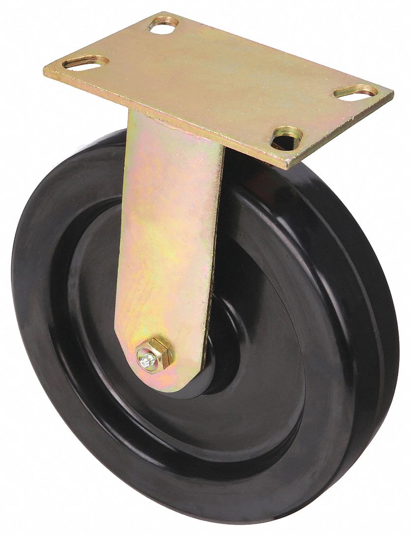 Rigid, No Brake, Plate Caster - 1NVX7|1NVX7 - Grainger