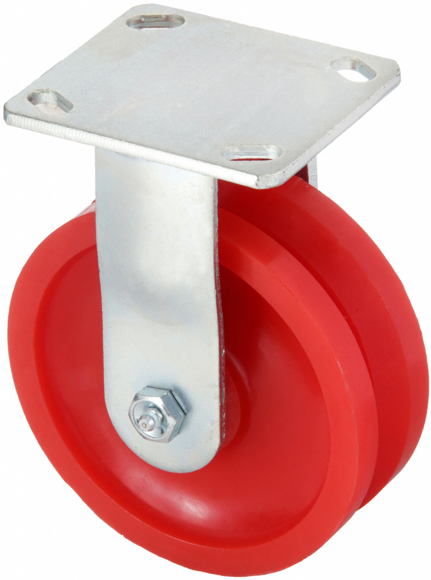 6 in Wheel Dia., 450 lb, V-Groove Track-Wheel Plate Caster - 1NWD4 ...