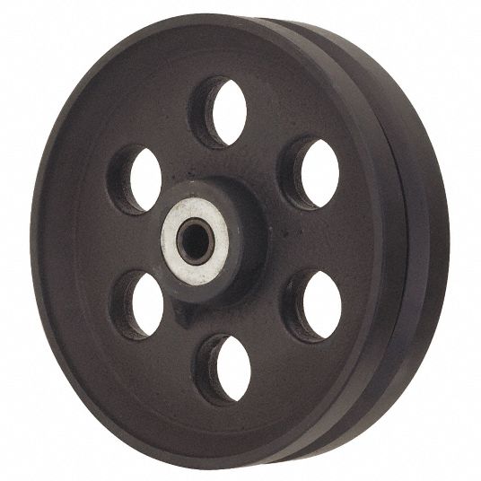 10 in Wheel Dia., 2 1/2 in Wheel Wd, Track Wheel - 1NWG6|1NWG6 - Grainger