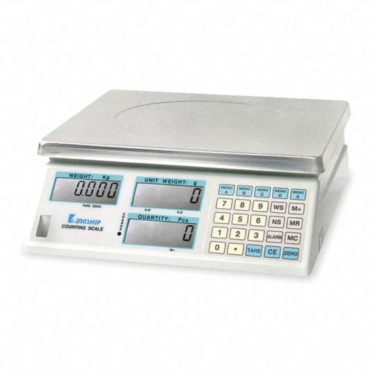 Counting Scale, LCD Scale Display, Weighing Units kg, lb - Grainger
