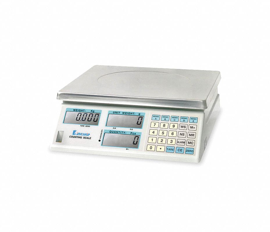 GRAINGER APPROVED Báscula de Conteo, Digital, Capacidad 30kg/60 lb ...