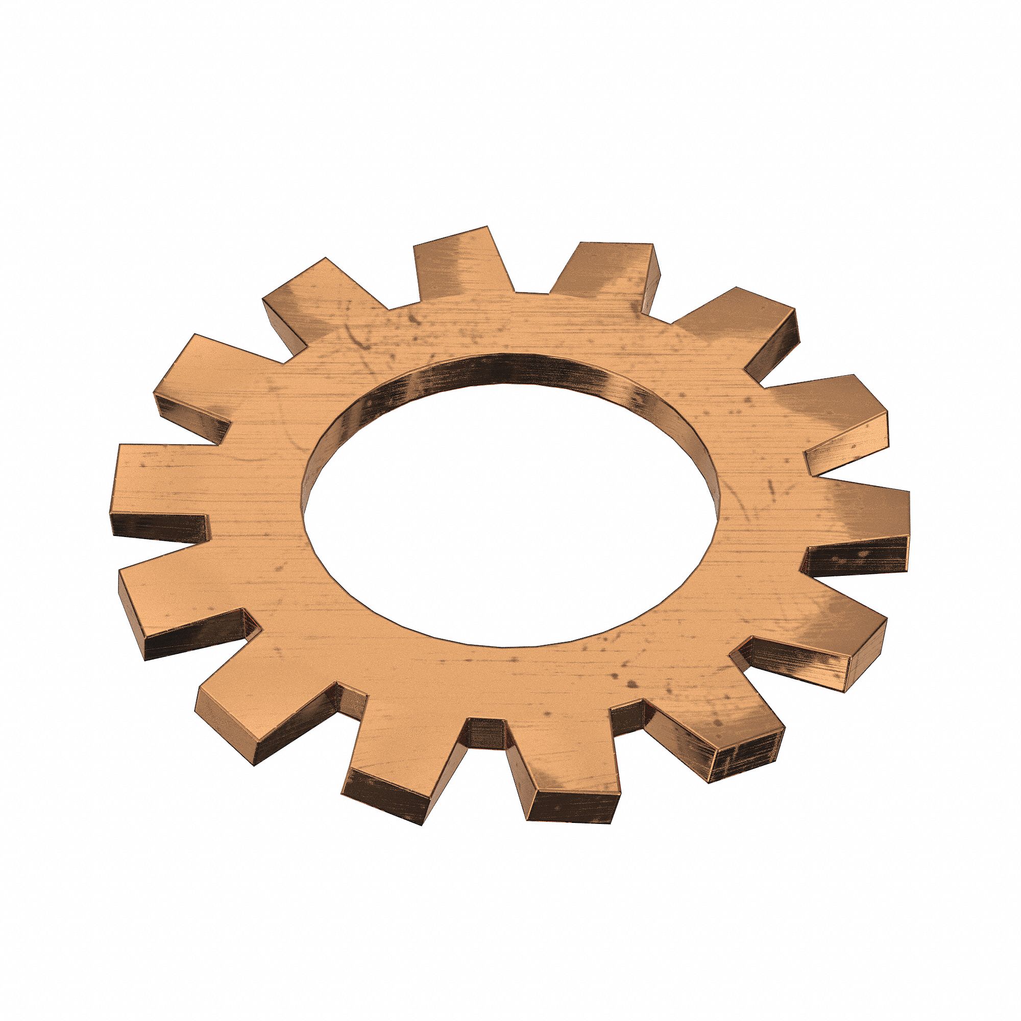 Bronze, 1/4 in Screw Sz, External Tooth Lock Washer - 1NY42|U50450.025. ...