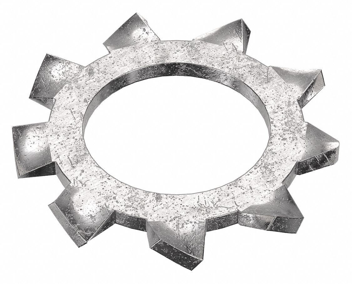 410, Stainless Steel, External Tooth Lock Washer - 1NY52|U53460.037. ...