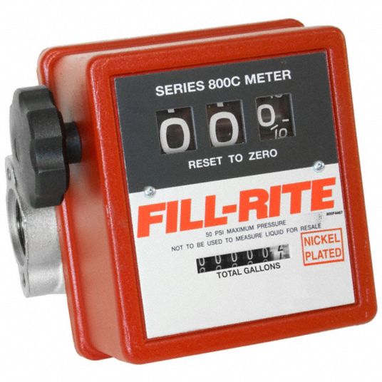 FILL-RITE, Mechanical Fuel Transfer Meter, Aluminum, Mechanical ...