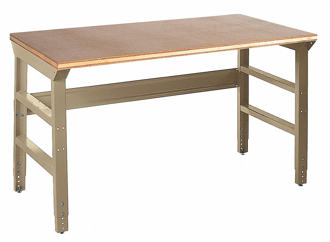 Bolted Workbench, Shop Top, 30 in Depth, 31 1/2 in to 35 1/2 in Height ...