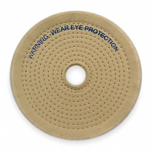 Buffing Wheel,Spiral Sewn,6 In Dia. - Grainger